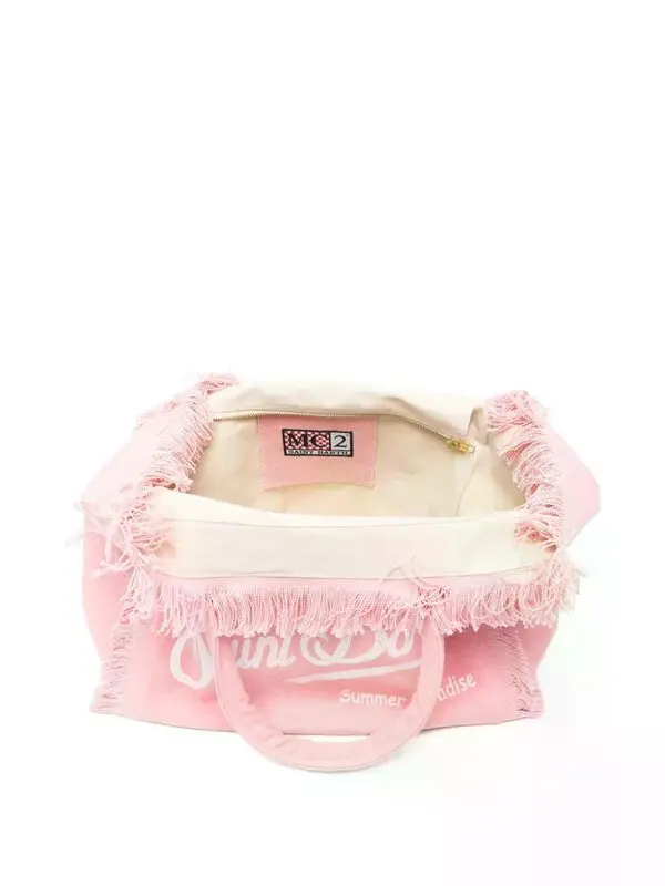 MC2 SAINT BARTH Vanity Fringed Tote Bag - Pink