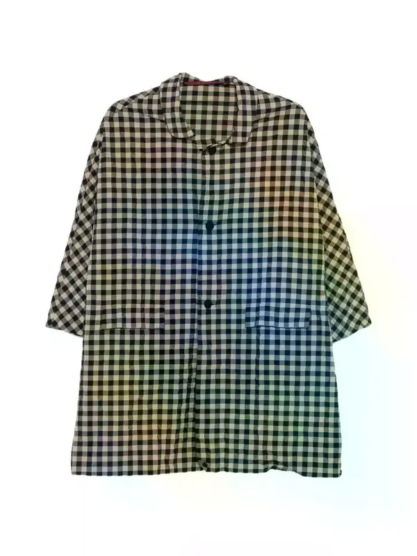 DANIELA GREGIS Checked Cotton Coat