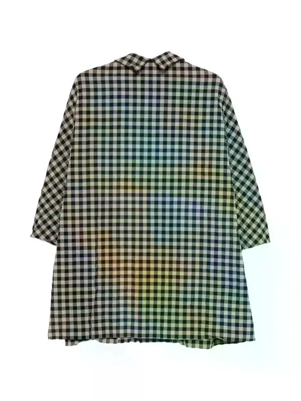 DANIELA GREGIS Checked Cotton Coat