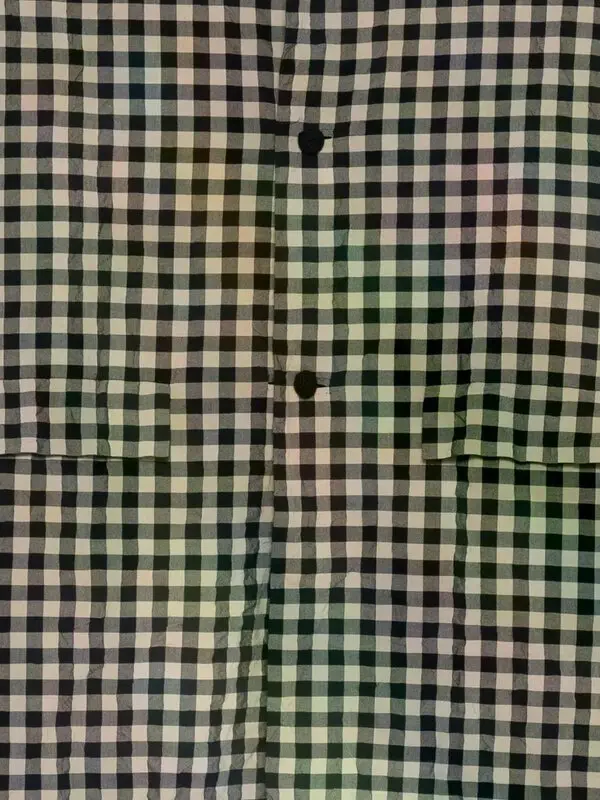 DANIELA GREGIS Checked Cotton Coat