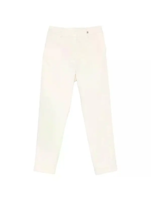 TELERIA ZED Alessia Turn-up Trousers - Neutrals