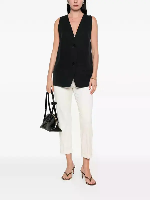 TELERIA ZED Alessia Turn-up Trousers - Neutrals