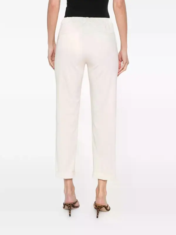 TELERIA ZED Alessia Turn-up Trousers - Neutrals