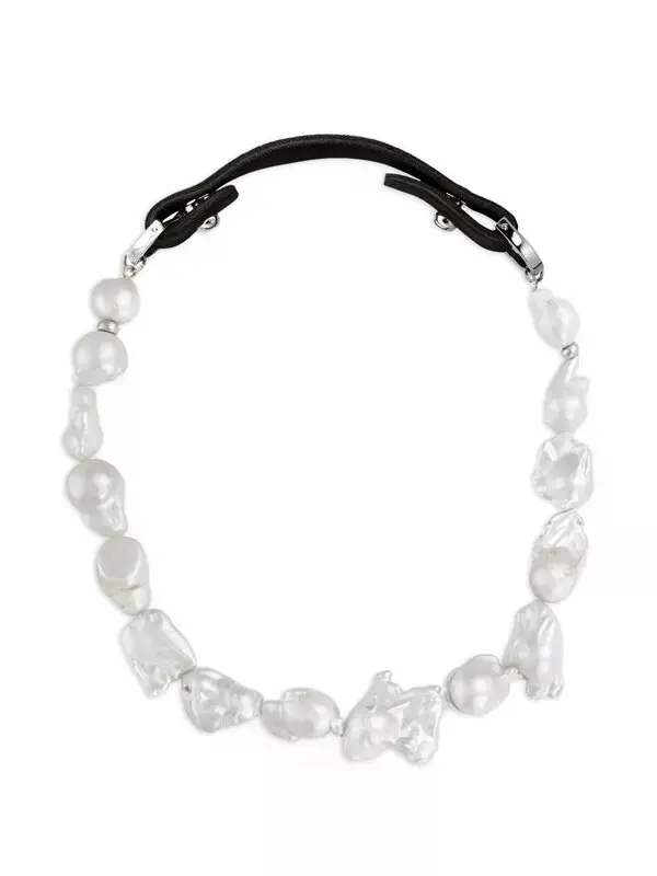 OBSIDIAN X Sonia Argint Baroque Pearl Necklace - Silver