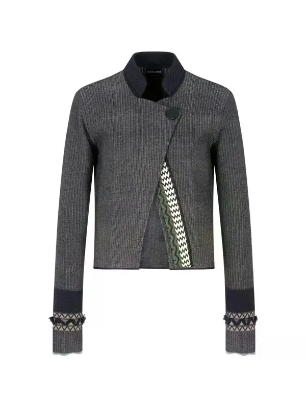 Giorgio Armani Patterned Trim Jacket