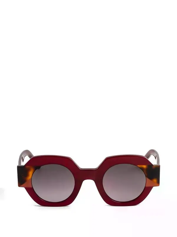 KALEOS Geometric Sunglasses - Red