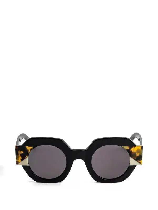 KALEOS Geometric Sunglasses - Black
