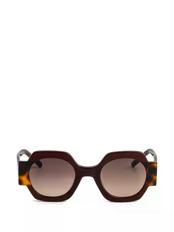 KALEOS Cabana Geometric Sunglasses - Brown