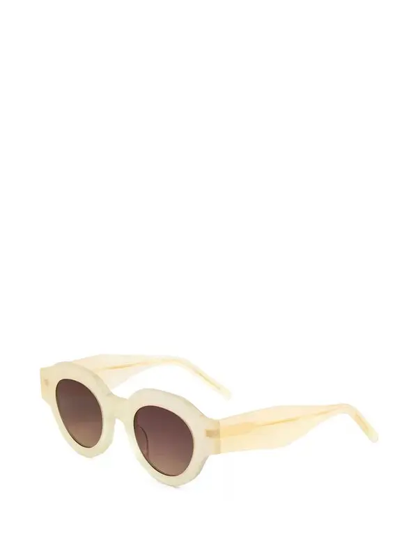 KALEOS Travers Round-frame Sunglasses - Neutrals