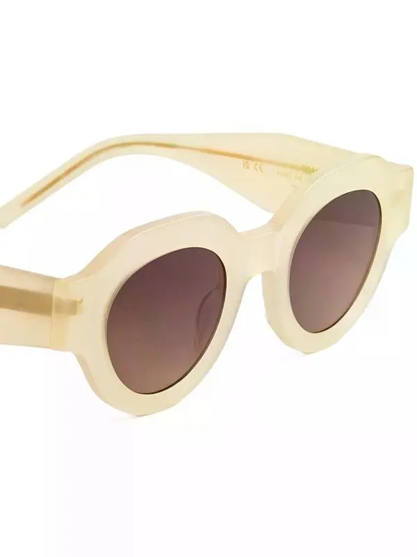 KALEOS Travers Round-frame Sunglasses - Neutrals