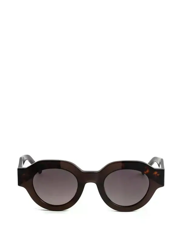 KALEOS Travers Round-frame Sunglasses - Brown