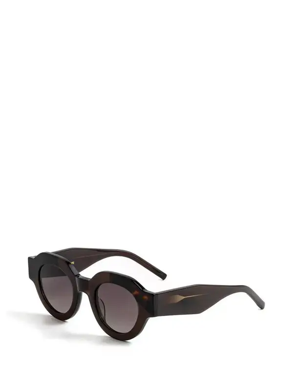 KALEOS Travers Round-frame Sunglasses - Brown