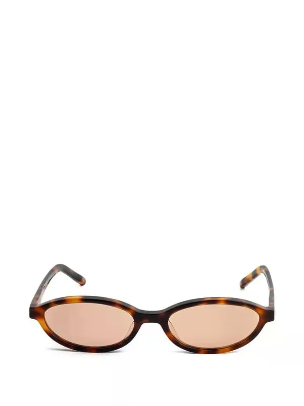 KALEOS Summerspring Oval-frame Sunglasses - Brown