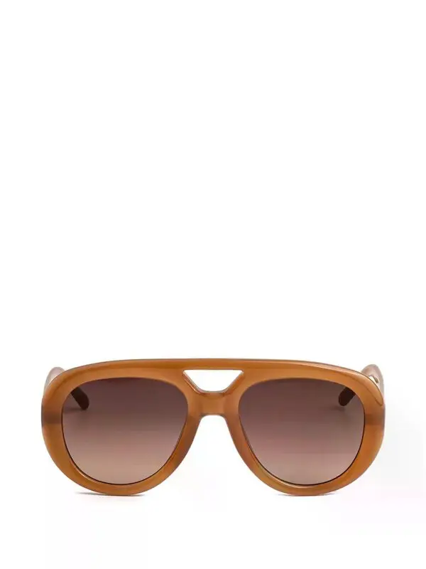 KALEOS Porter Pilot-frame Sunglasses - Brown