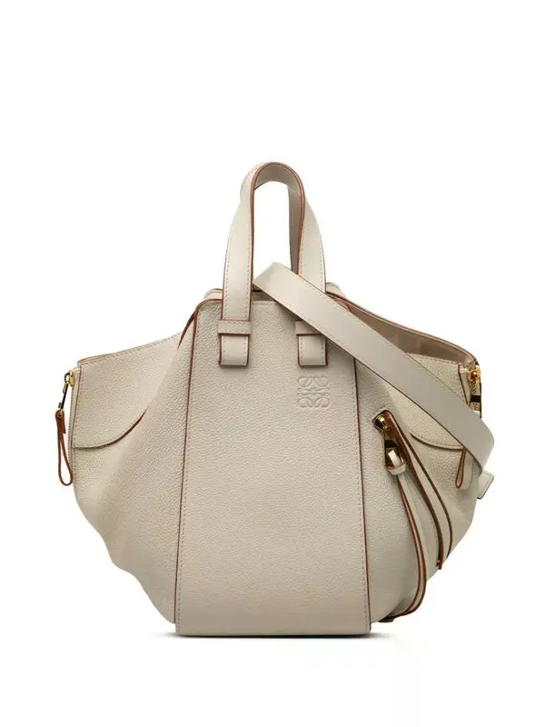 Loewe 2022 Medium Grained Calfskin Hammock Satchel - Brown