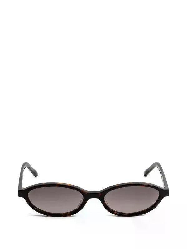 KALEOS Summerspring Oval-frame Sunglasses - Brown