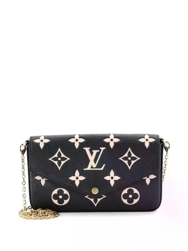 LOUIS VUITTON Felicie Pochette Bicolor Monogram Empreinte Giant