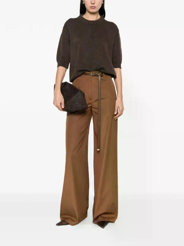 Max Mara Belt-loops Trousers - Brown