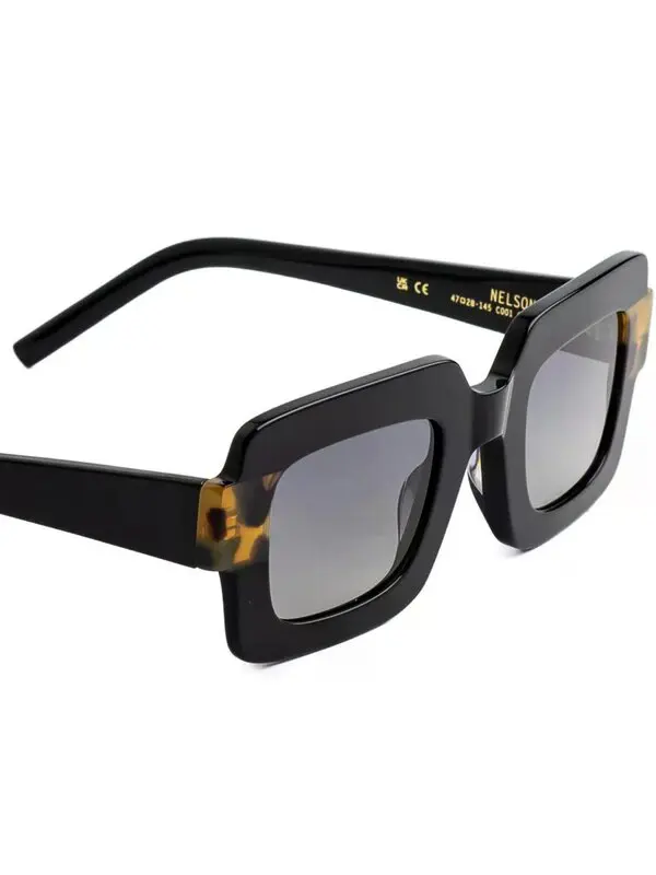 KALEOS Nelson Square Sunglasses - Black