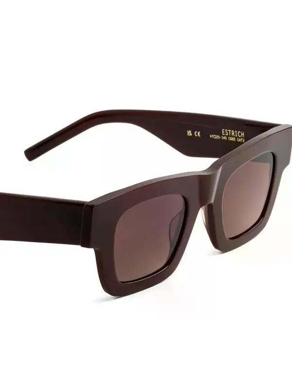 KALEOS Estrich Square Frame Sunglasses - Brown