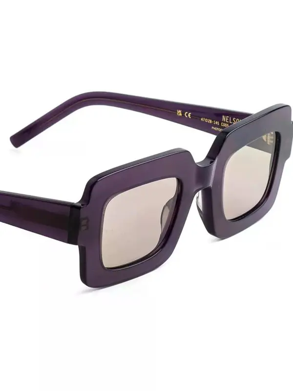 KALEOS Nelson Rectangle-frame Sunglasses - Purple