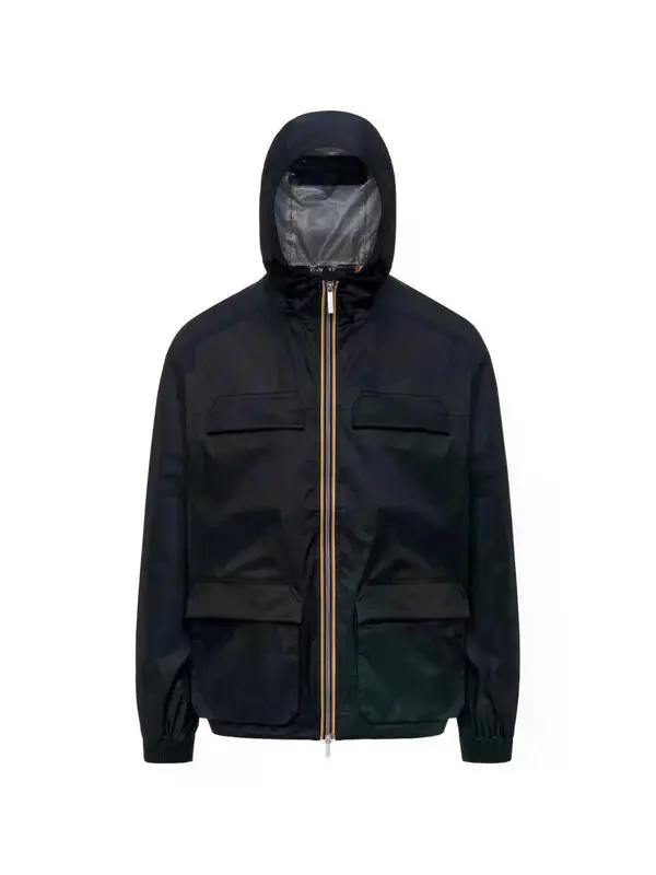 K-WAY Hooded Pocket Jacket - Blue