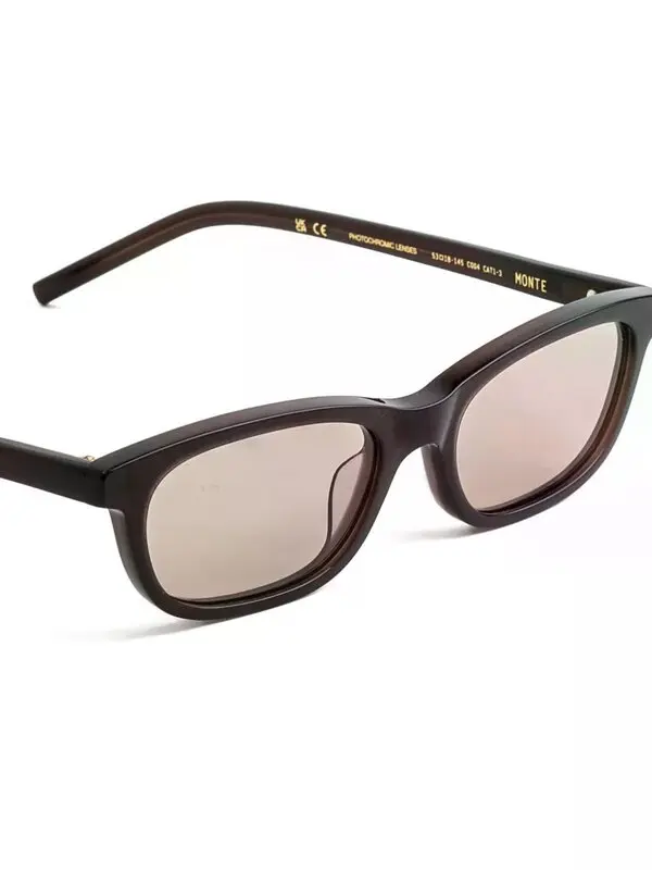 KALEOS Monte Rectangle-frame Sunglasses - Brown
