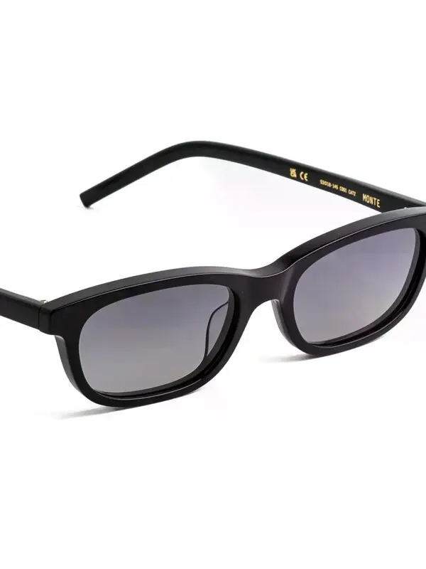 KALEOS Monte Rectangle-frame Sunglasses - Black