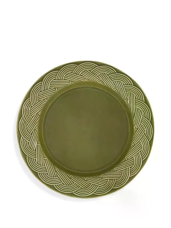 HOUSE OF CAPRICORN Vime Ceramic Dinner Plate - Green