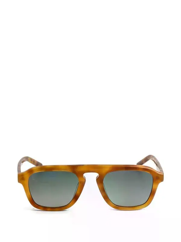 KALEOS Crowne Square-frame Sunglasses - Brown