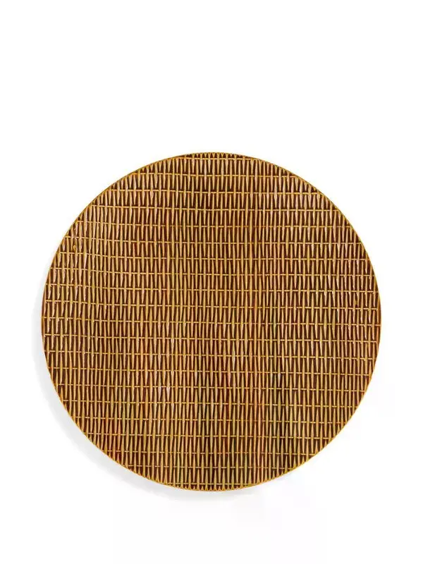 HOUSE OF CAPRICORN Ceramic Patterned Charger Plate - Neutrals
