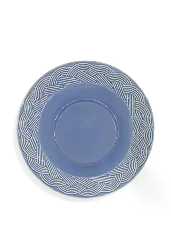 HOUSE OF CAPRICORN Vime Ceramic Soup Plate - Blue
