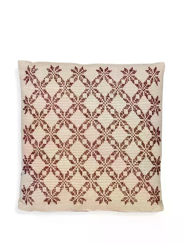 HOUSE OF CAPRICORN Geometric Handmade Carlota Cushion - Neutrals