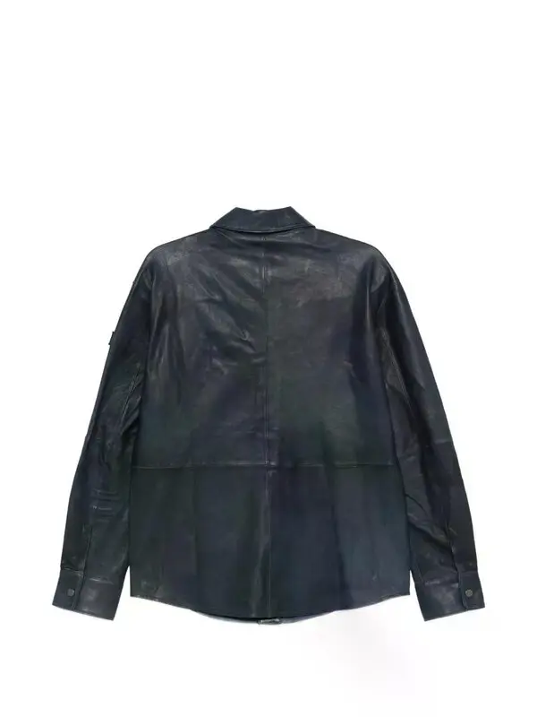 Peuterey Todd Leather Buttoned Jacket