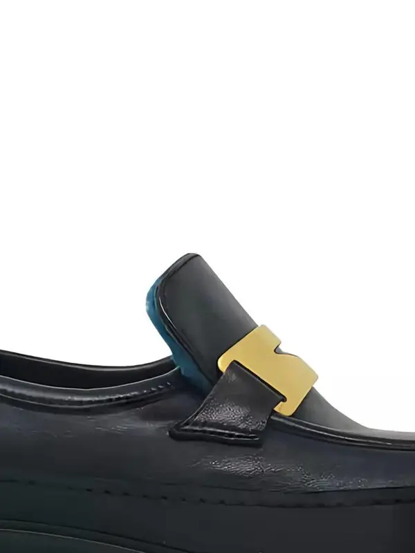 MADISON MAISON Shearling-lined Loafers With Gold-tone Hardware