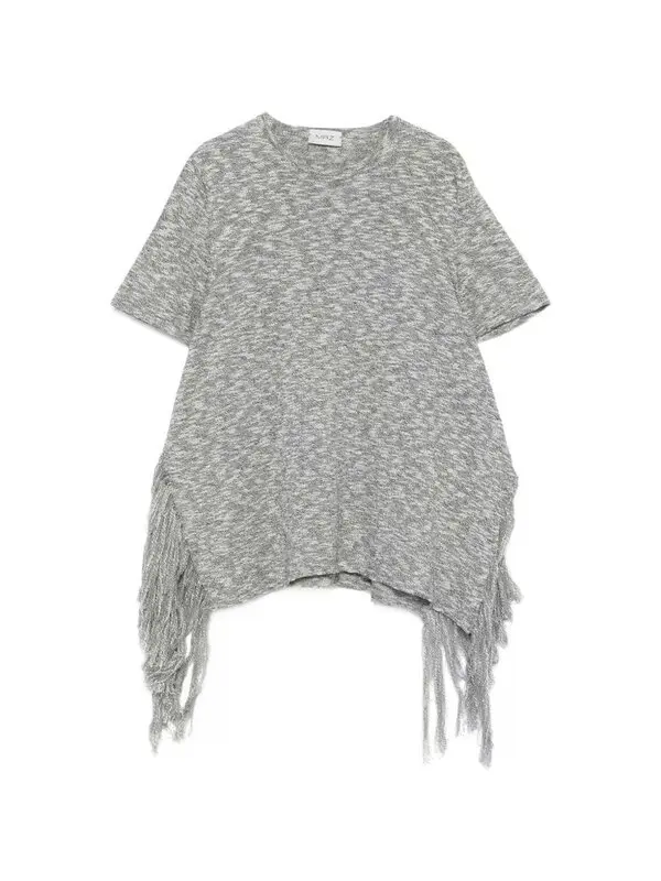 MRZ Fringed T-shirt - Grey