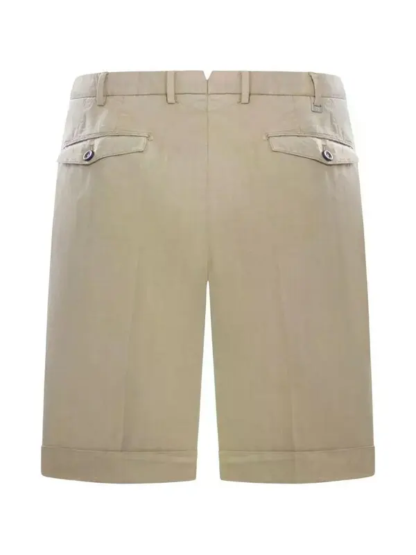 PT TORINO Buttoned Shorts - Neutrals