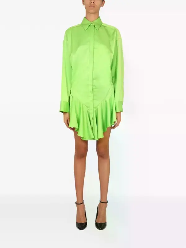 Attico Candice Ruffled Mini Dress