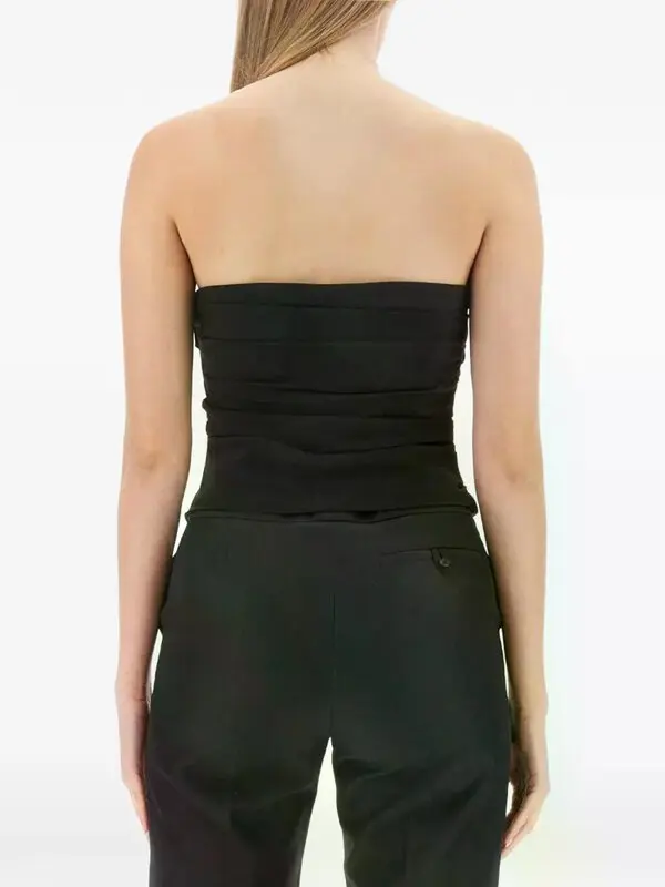 Moschino Draped Strapless Top