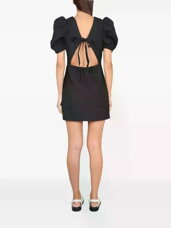 Baum Und Pferdgarten Puff-sleeve Tie Dress