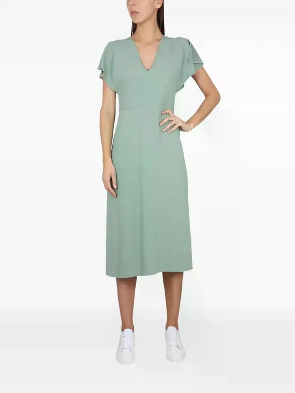 BOSS V-neck Midi Dress