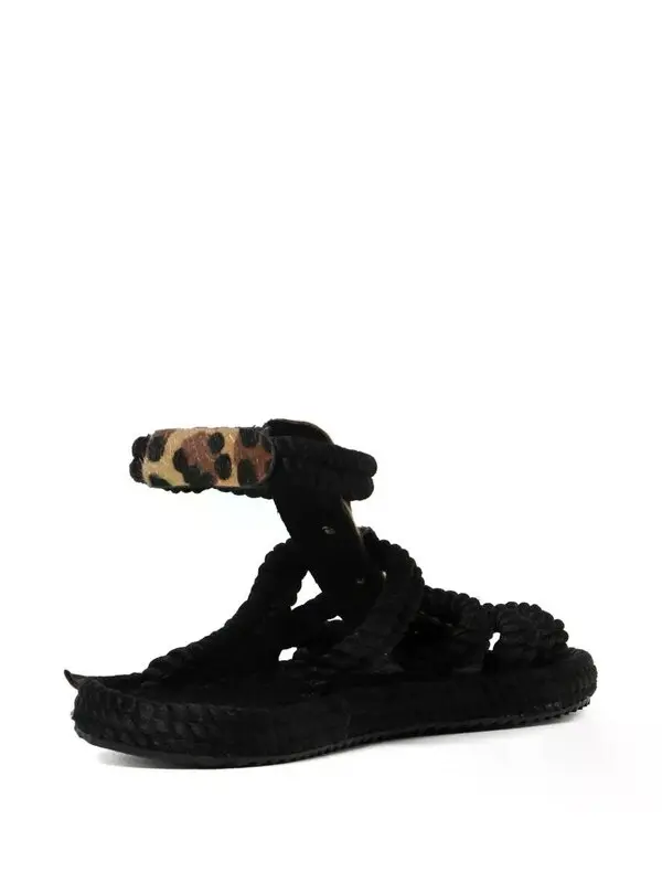 BOHONOMAD Serengeti Leopard-print Flat Sandals