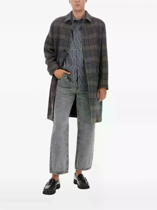 Etro Plaid Pattern Coat