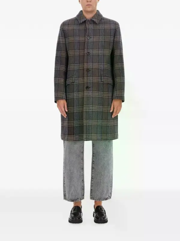Etro Plaid Pattern Coat
