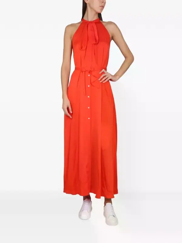 Aspesi Sleeveless Belted Midi Dress