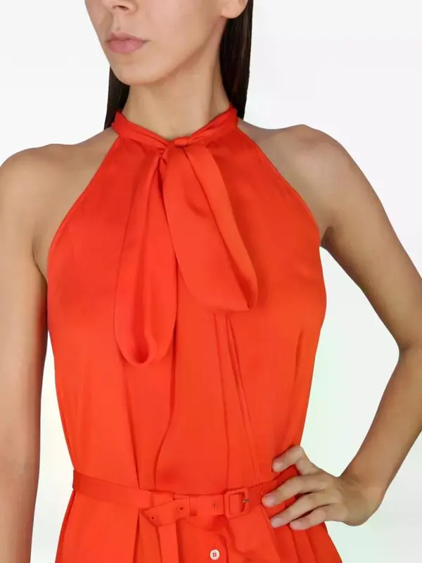 Aspesi Sleeveless Belted Midi Dress