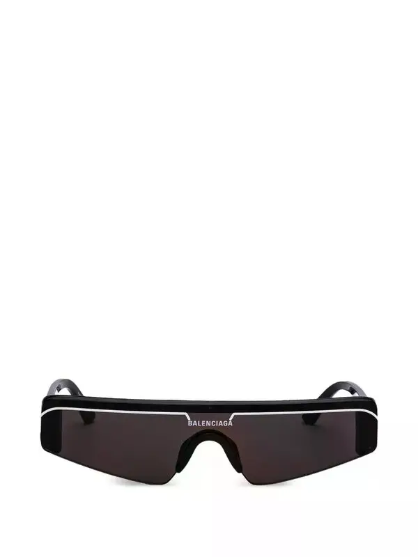 Balenciaga Rectangle Sunglasses - Black