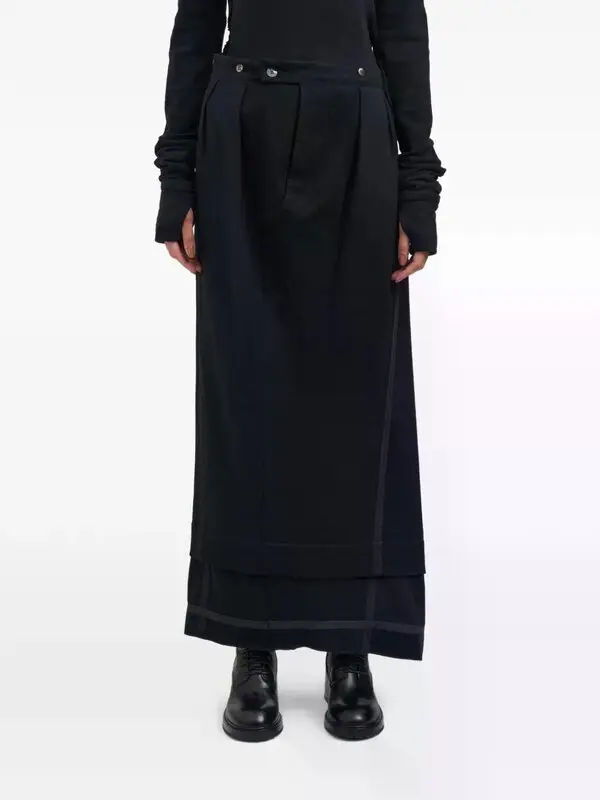 MARC LE BIHAN Rear-slit Maxi Skirt