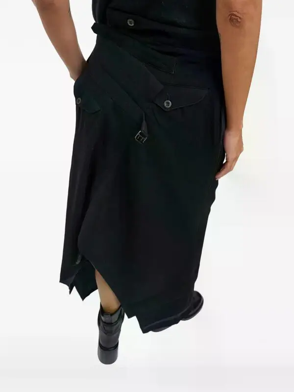 MARC LE BIHAN Rear-slit Maxi Skirt