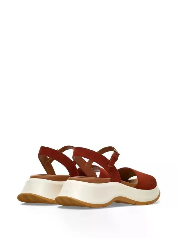 Hogan Buckle Strap Platform Sandals